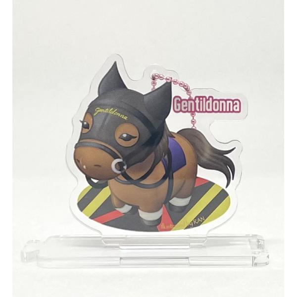 【発売日：2025年09月08日】こちらの商品は競走馬「ジェンティルドンナ」をモチーフにしたアクリルスタンドです。ボールチェーンがついているので、アクリルキーホルダーとしてバッグなどお好きな所に付けることがもできます。台座が連結できるように...