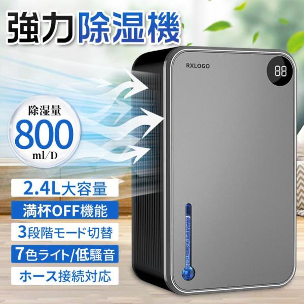 「湿気のストレスを、スマートに解決。」生活の質を上げる、新世代除湿機で、快適空間を手に入れよう！【製品仕様】・品名：除湿機 RX02-A・電圧：110V・消費電力：90W±5%・タンク容量：2400ml・サイズ：350mm（高さ）×210m...