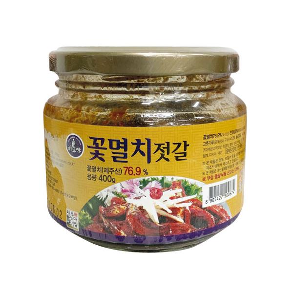 済州産のカタクチイワシ塩辛です。新鮮なカタクチイワシをじっくりと塩漬けにし、そのまま丁寧に仕上げました。