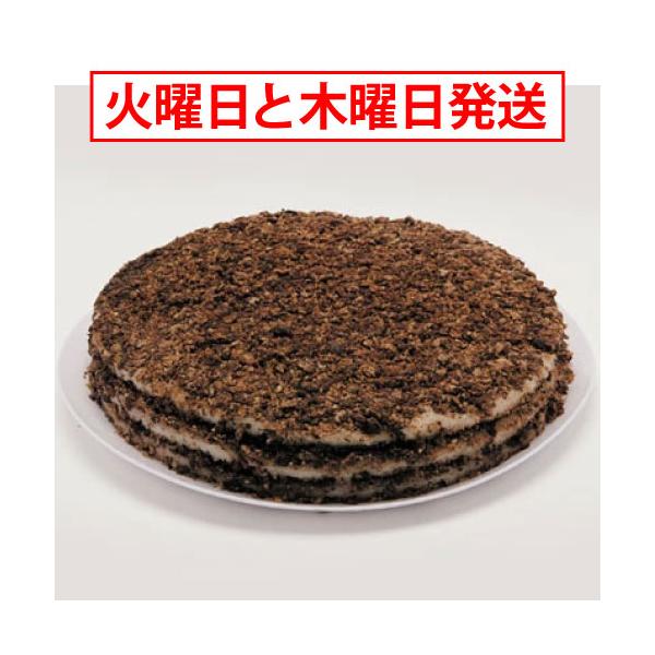 うるち米で作られ各層にあずきのあんが、のっているお餅