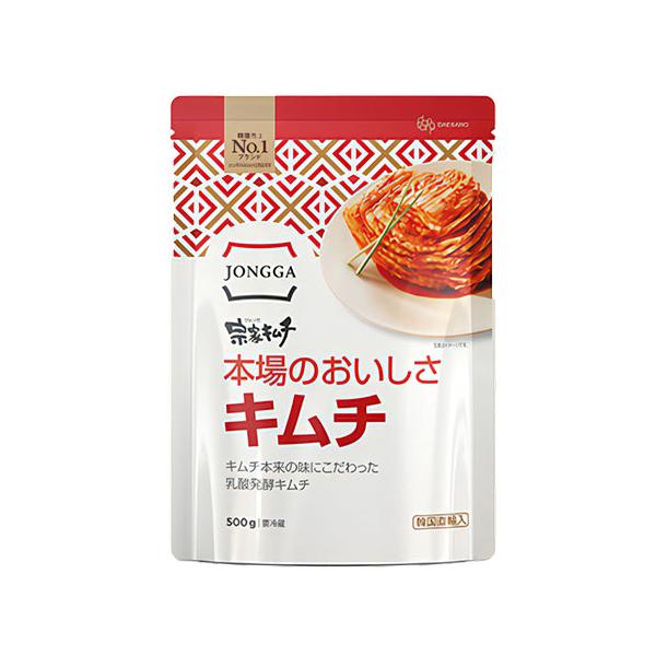 一口サイズに切っていて食べやすい白菜キムチです。