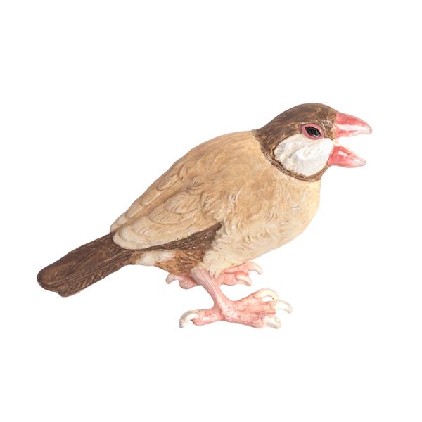 ちょっぴり怒りっぽいシナモン文鳥をモチーフにしたブローチ。単体で身に着ければ飼い主に対してプンプン怒っているように見え、ほかのアイテムと組み合わせると、その相手に向かって怒っているようにも見えるユニークなデザインです。ノーマルや白の文鳥ブロ...
