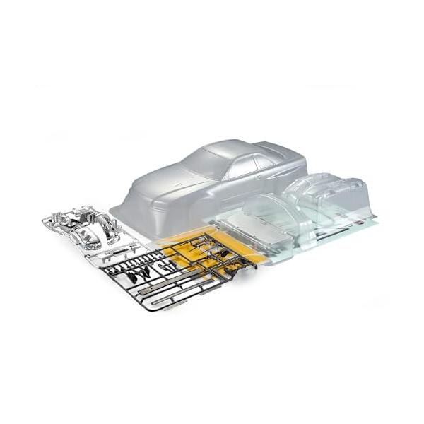 【商品名】[Killerbody] 48626 1/10 日産スカイラインGT-R BNR34 クリアボディ【商品説明】1/10 RCカー 未塗装ボディ日産スカイラインGT-R BNR34 クリアボディホイールベース257mm 車幅195m...