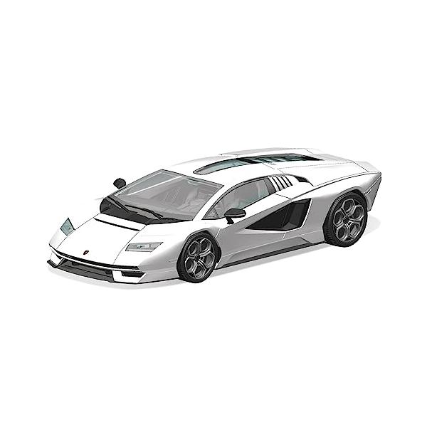 【商品名】青島文化教材社(AOSHIMA) 1/32 ザ・スナップキットシリーズ ランボルギーニ カウンタック LPI 800-4 ホワイト 色分け済みプラモデル 19-A【商品説明】The "Lamborghini" and "Lambo...