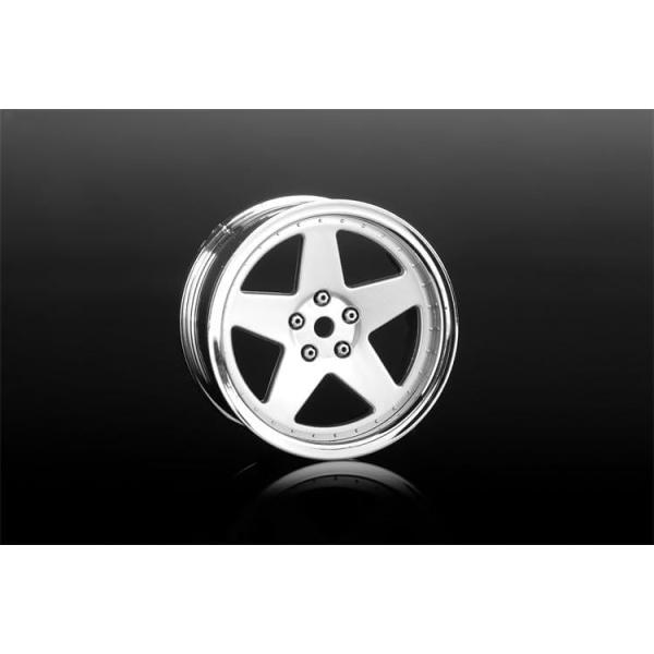 【商品名】川田模型 (Kawada Mokei) CARTEN オフセット可変ホイール 5スポーク 銀 NHA559【商品説明】T410D等のドリフトカーに最適な『オフセット可変ホイール』【状態】新品【発送】1から2営業日で発送(休業日を除...