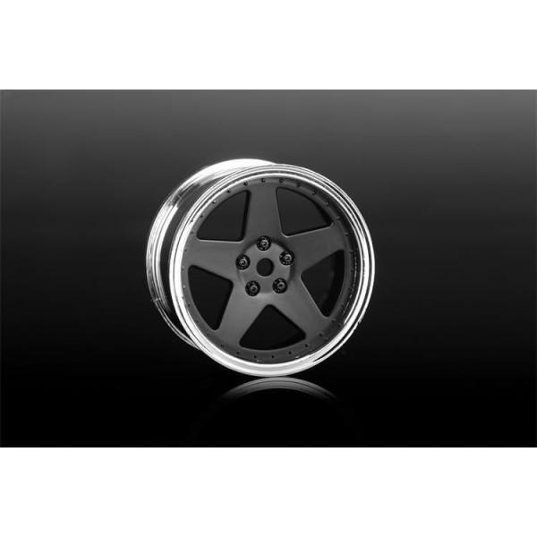 【商品名】川田模型 (Kawada Mokei) CARTEN オフセット可変ホイール 5スポーク 黒 NHA560【商品説明】T410D等のドリフトカーに最適な『オフセット可変ホイール』【状態】新品【発送】1から2営業日で発送(休業日を除...