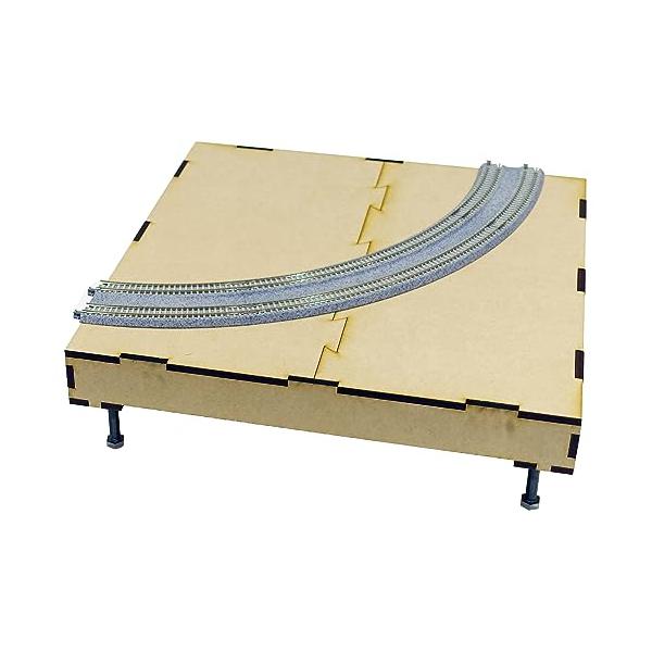 【商品名】KATO Nゲージ T-TRAKモジュールボードキット コーナー 24-056 鉄道模型用品【商品説明】モジュールボードキットの本体はMDF材 (中密度繊維版)を採用、レーザー加工を施した部品をパズル形式で組み立てられるキットです...