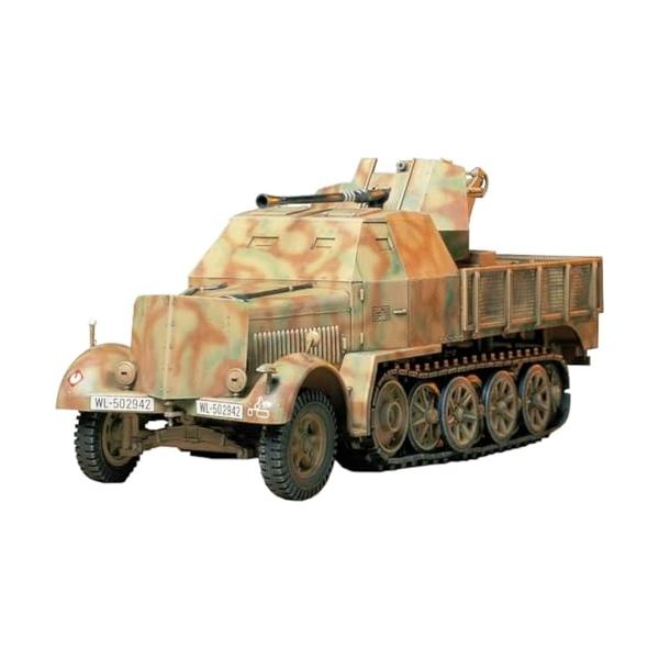 【商品名】タミヤ 1/35 ミリタリーミニチュアシリーズ No.144 ドイツ装甲8トンハーフ 3.7cm対空機関砲37型搭載 フラックザウリア プラモデル 35144 (軍用車両)【商品説明】組み立て塗装が必要なプラモデル。別途、接着剤や...