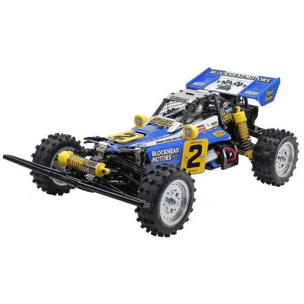 【商品名】タミヤ (TAMIYA) 電動RCカーシリーズ No.710 1/10RC ホットショットII BLOCKHEAD MOTORS 電動ラジオコントロール 58710【商品説明】タミヤ初のシャフトドライブ4WDレーシングバギーとして...