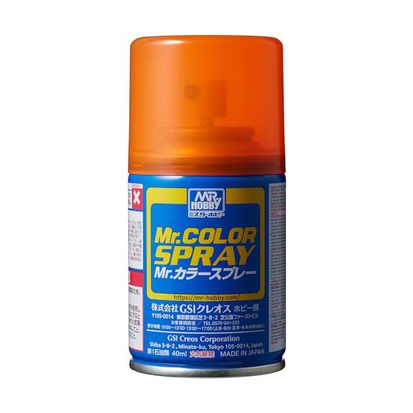 【商品名】GSI クレオス(GSI Creos) Mr.カラースプレー クリアーオレンジ 光沢 100ml ホビー用塗料 S49【商品説明】容量：100mlスプレータイプの塗料です。超微粒顔料を使用しています。Mr.カラーと同系塗料です。強...