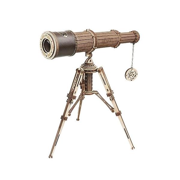 【商品名】Robotime 単眼望遠鏡 3D木製パズルキット (314ピース)【商品説明】DIY愛好家へのユニークで実践的な贈り物。お部屋やオフィスに豪華なインテリア。特大キットは他の木製3Dパズルよりも時間がかかります。家族や友人と一緒に...