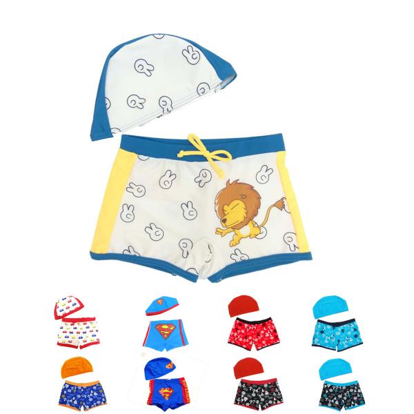 【発売日：2016年01月01日】男の子用デザインの、スイムパンツとキャップ（帽子）の2点セットです。幼稚園・保育園・小学校・プール・スイミングなどにぴったりです。●ポイント●弾力性に優れており、よく伸び着用がしやすい水着です。縫い合わせ部...