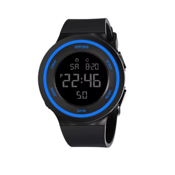 残り在庫数(本日0:00時点)：2青シンプルなデザインながら、あらゆるシーンに対応する多機能デジタルウォッチです。5気圧防水で、雨や汗、ちょっとした水濡れも気にせず使えます。＜サイズ/センチ＞文字盤：約4.3×約4.3ベルト：最短約10×最...