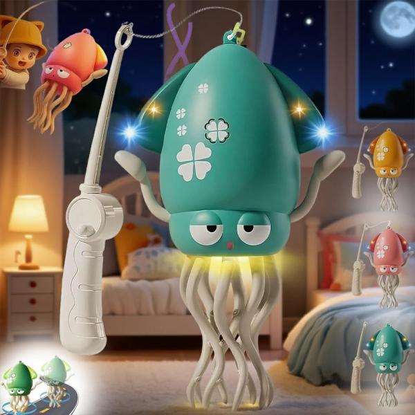 残り在庫数(本日0:00時点)：3見て・聞いて・楽しい！動くイカのおもちゃ スイッチを入れると、イカが音楽に合わせてダンス！?障害物を感知して方向を変えながら、部屋の中を自由に動き回ります。?かわいらしい表情と軽快なメロディに、子どもも大人...