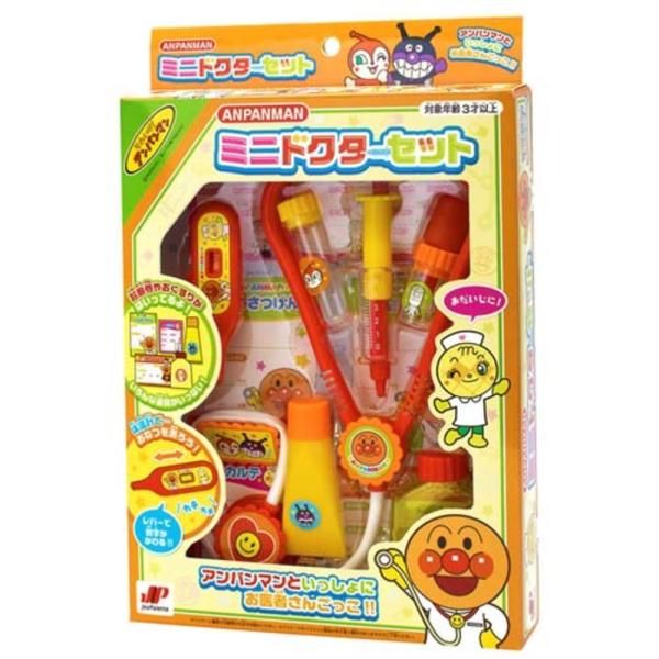 残り在庫数(本日0:00時点)：1アンパンマン ミニドクターセットは、お子様が楽しくお医者さんごっこを体験できるおもちゃです。対象年齢は3歳以上で、電池不要のため手軽に遊ぶことができます。お子様の想像力を育むこのセットは、友達や家族と一緒に...