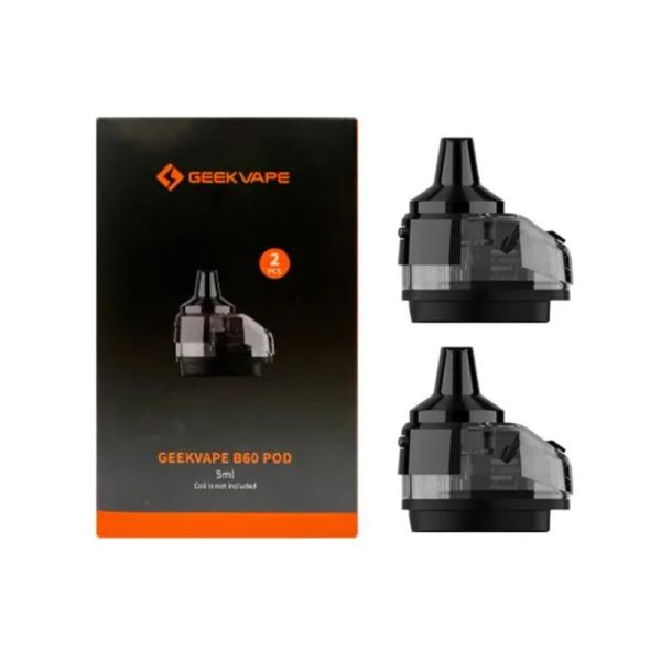 残り在庫数(本日0:00時点)：2Geekvape B60（Aegis Boost 2）専用の交換用空ポッドカートリッジです。容量5mlの大容量設計で、頻繁なリキッド補充の手間を軽減。トップフィル構造により、リキッド補充も簡単かつ漏れにくく...