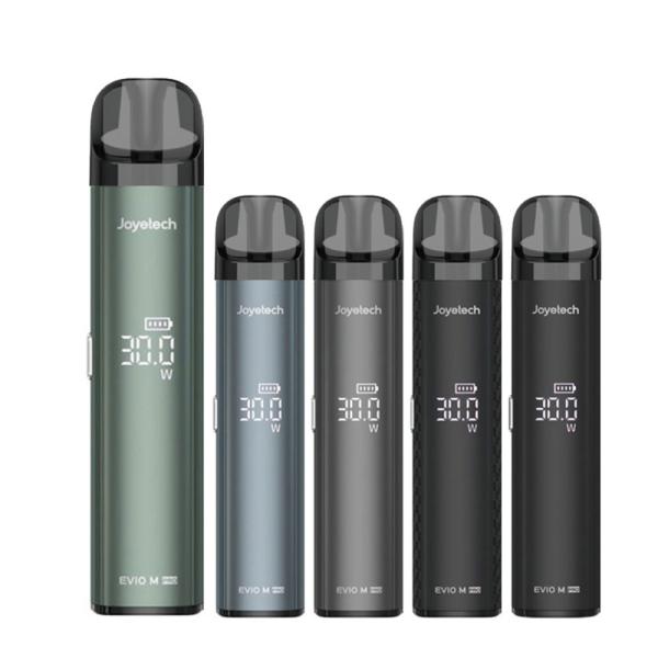 残り在庫数(本日0:00時点)：5グリーン 1Joyetech EVIO M PRO は、1100mAhバッテリー搭載の高性能Pod型VAPEです。最大30W出力、見やすいデジタルディスプレイ、スライド式トップフィルでリキッド補充も簡単。エ...