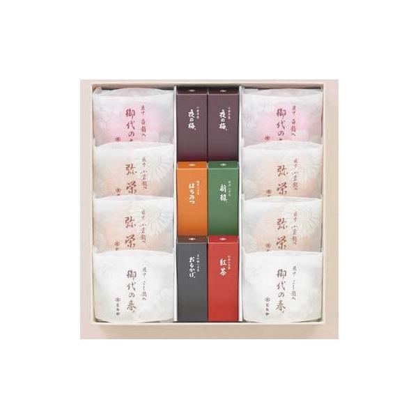 残り在庫数(本日0:00時点)：997説明：室町時代から続く老舗、虎屋の代表銘菓「羊羹」と「最中」を詰め合わせた、贅沢な和菓子セットです。伝統の技が光る、上質な素材を惜しみなく使った羊羹は、小倉、抹茶、黒糖など多様な風味。彩り豊かな最中は、...