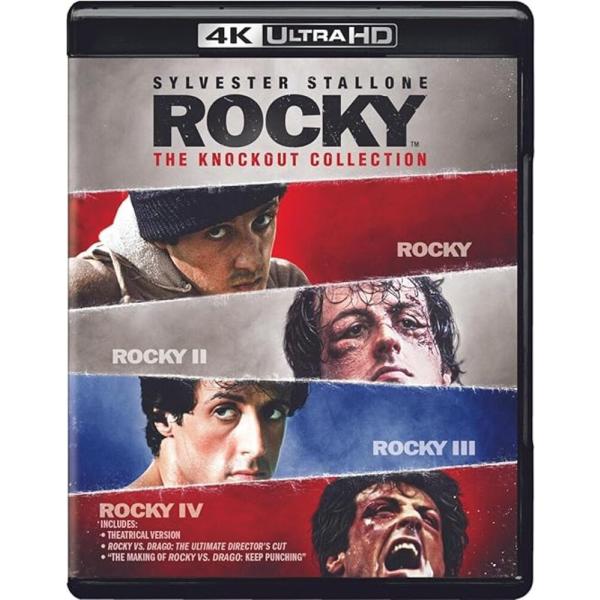 残り在庫数(本日0:00時点)：1商品仕様・タイトル：Rocky: The Knockout Collection (4K Ultra HD + Digital)  ・種別：Blu-ray（輸入盤）・音声：英語・字幕：英語・ディスク枚数：4...