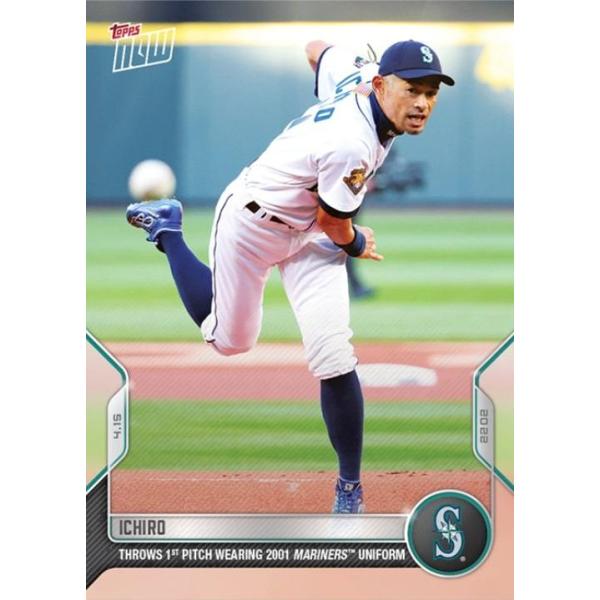 【カード内容】2022.4.15（日本時間4.16）　シアトル・マリナーズの会長付特別補佐兼インストラクターを務めるイチロー氏が、本拠地で行なわれたヒューストン・アストロズ戦で始球式に登場。背番号51の“ピッチング”は、とても始球式のそれで...