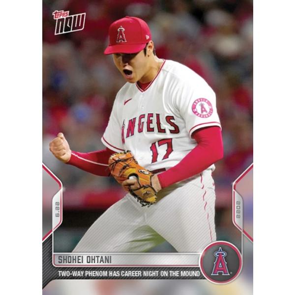 【カード内容】2022.6.22（日本時間6.23）　ロイヤルズ戦（エンゼルスタジアム）エンゼルス大谷翔平投手（27）が8回まで108球を投げ2安打1四球無失点、メジャー自己最多を更新する13奪三振と圧倒的な内容で、今季6勝目（4敗）を挙げ...