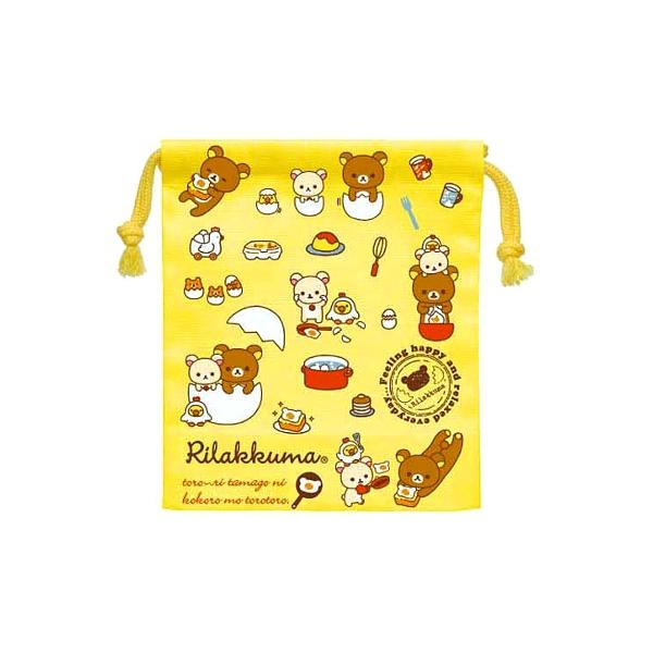 プラコップを持ち運んだり、小物を整理するのにぴったり素材：綿100％、W紐タイプ本体サイズ：約190×155×マチ80mm