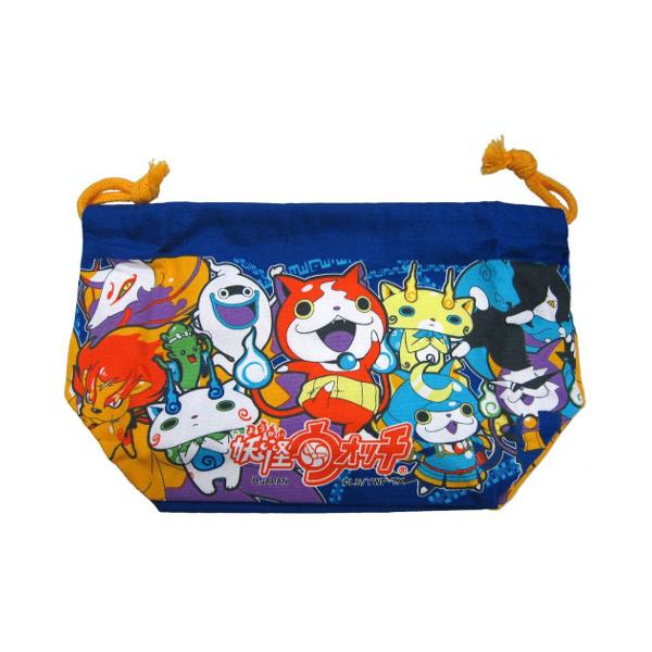 妖怪ウォッチ 巾着弁当袋 KB-1サイズ:弁当袋/約270×160mm (底/約160×120mm)材質:綿100%