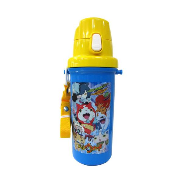 妖怪ウォッチ　直飲み水筒 SC-600B 600ml直飲みタイプだからフタを開けてすぐに飲めます。氷が入れやすく、洗いやすい広口タイプ。持ち運びが便利なストラップ付き。※温かいものは入れないで下さい。サイズ （約）外径8.5×幅10×高さ2...