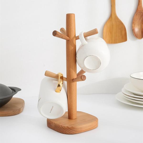 毎日使うお気に入りマグカップの定位置になる。サイズ：W130×D130×H310(mm)材   質：オーク（天然木）備   考：オイル仕上げ (自然塗料)原産国：China※天然木を使用していますので、お届けする商品と写真の色・柄が多少異な...