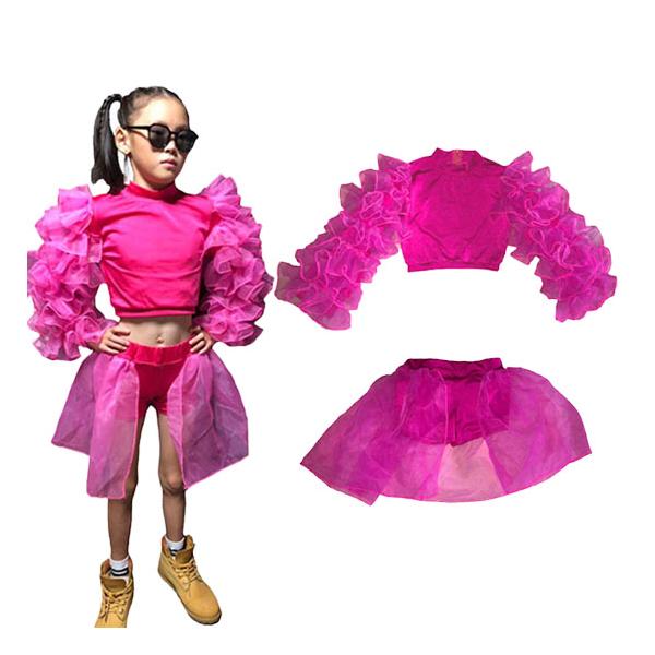 トップスふんわりとしたボリューム袖が特徴のトップスです！お好みのカラーを選んで、自分らしいトップスを演出しましょう。着用時も安心な後ろファスナーが付いています。パンツオーガンジー付きショートパンツは、ふんわりとしたオーガンジーがついていてと...