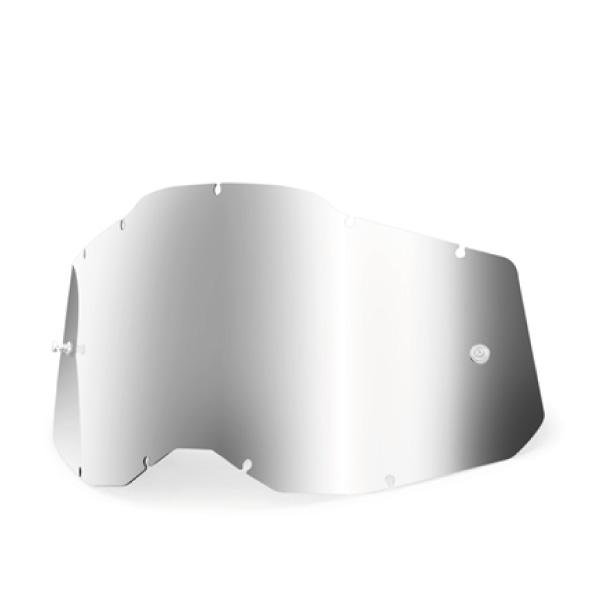 メーカー名： 100％ / 100パーセント商品名：GEN2 RC2・AC2・ST2用 アンチフォグレンズレンズカラー： シルバーミラー（透過率25％±5%）※透過率が低いほど、強い日差しに適したカラーです。適合モデル： 100％ RACE...