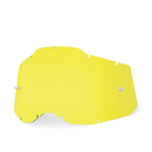 メーカー名： 100％ / 100パーセント商品名：GEN2 RC2・AC2・ST2用 アンチフォグレンズレンズカラー： イエロー（透過率74％±3%）※透過率が低いほど、強い日差しに適したカラーです。適合モデル： 100％ RACECRA...