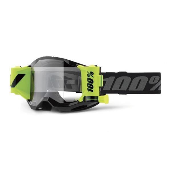 メーカー名： 100％ / 100パーセント商品名： STRATA2 FORECAST ストラータ2 フォーキャスト ゴーグルゴーグルカラー： ブラックレンズカラー： クリアストラップ幅： 40ミリスポンジ： 2層標準装備： 45ｍｍ幅のロ...