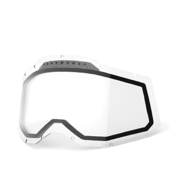 メーカー名： 100％ / 100パーセント商品名： VENTタイプWレンズ GEN2 RC2・AC2・ST2用 アンチフォグレンズ ピンなしタイプレンズカラー： クリア（透過率80〜83％）※透過率が低いほど、強い日差しに適したカラーです...