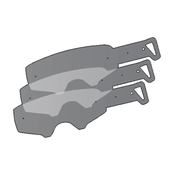 メーカー名： LEATT / リアット商品名： VELOCITY 5.5/4.5 ベロシティー5.5/4.5用 ラミネートティアオフ 7×2PK内容： 7枚1組ｘ2個入りカラー： クリアLEATT ゴーグル用ラミネートティアオフ。※7枚が圧...