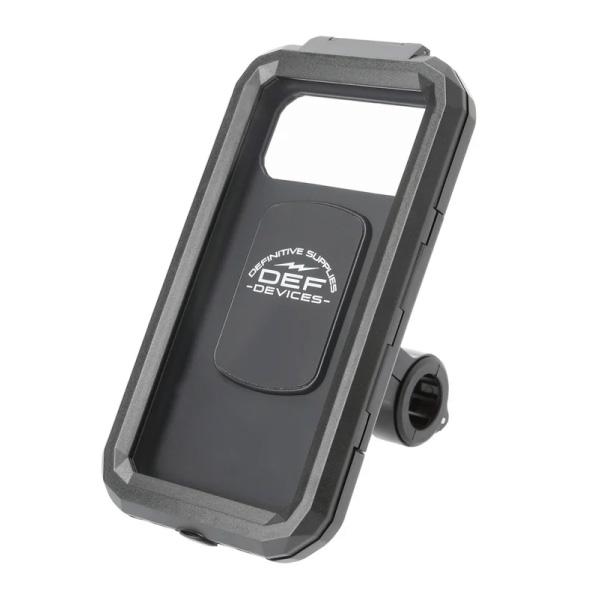 ○ 衝撃吸収TPU素材によるアンチバイブレーション機能○ IP67をクリアし強い雨の日でも安心してご利用頂ける防水ケース○ 背面からスマートフォンを押し出して、画面がフィルムにピッタリと押し当たりタッチ感度抜群！プッシュアップ式○ 対応スマ...