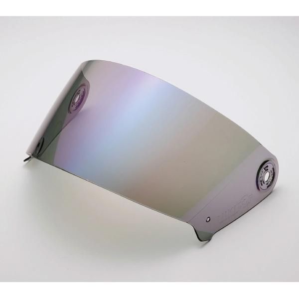 メーカー名： RIDEZ / ライズ商品名： NIKITOR SHIELD For Retro-One レトロワン用シールドカラー： レインボーミラー適合ヘルメット： NIKITOR Retro-One99％UVカット