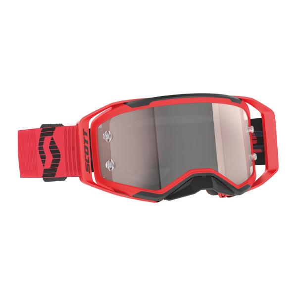 メーカー名： SCOTT / スコット商品名： プロスペクト2.0 ゴーグルカラー： レッド/ブラック/シルバークロームレンズSCOTTのフラッグシップモトクロスゴーグルの第2世代モデル。新たに画期的なアウトリガー連動クイックレンズリリース...