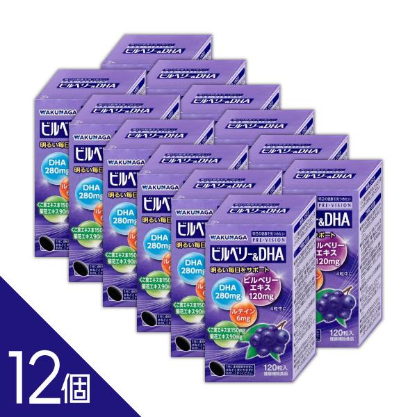【送料無料：九州、沖縄、北海道、離島など一部地域を除く】ビルベリー＆DHA　湧永製薬　プレビジョン　フィトケミカル＜内容量＞約57g (480mg x 120粒)＜内容成分および含有量（4粒中に）＞ビルベリーエキス 120mg DHA 28...