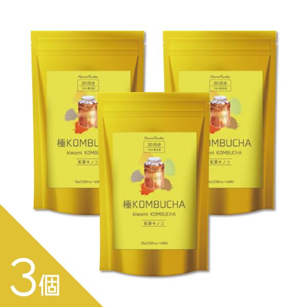 毎日なんとなくスッキリしない、食生活も乱れがち…。そんなときに気軽に頼れるのが「極コンブチャ 60粒」です。紅茶を発酵させてつくられる“紅茶キノコ（コンブチャ）”に、オリゴ糖と乳酸菌、さらに美容を意識した成分をぎゅっと詰め込んだサプリメント...