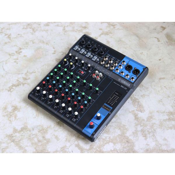 YAMAHA MG10が中古で入荷しました。モノラルx4、ステレオx3の計7chを装備したアナログミキサー。YAMAHAがレコーディング機器のために開発したClass-Aマイクプリアンプ「D-PRE」が、中低域に艶とハリを持たせたナチュラル...