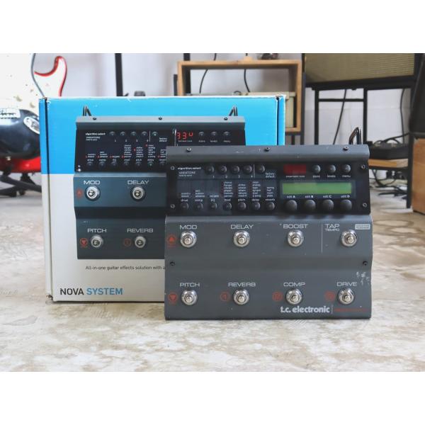 tc electronic NOVA SYSTEM が中古で入荷しました。アナログの歪み回路や高品質な空間系エフェクト等を搭載したマルチエフェクターです。MIDIによる外部機器での制御、EXPペダル接続やステレオアウトなど、便利な機能も各種...