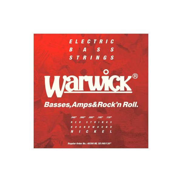 WARWICK製の格安5弦ベース弦です！ダダリオやElixir、Ernie Ballなどと比べると半額以下の価格！自宅練習用にお手頃な価格の5弦ベース弦をお探しの方、サブベースにはそんなに高い弦張りたくないんだよなー、という方、オススメです...