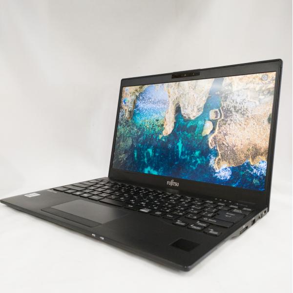　FUJITSUの軽量型、高性能PC U9310/E！　Core-i5+メモリ8GB搭載で複数作業もお手の物！　持ち運びに便利なサイズでカメラ付き！外出先での急なオンライン会議で大活躍間違いなし！　1Kgを切る重量でお子さんの学校用PCとし...