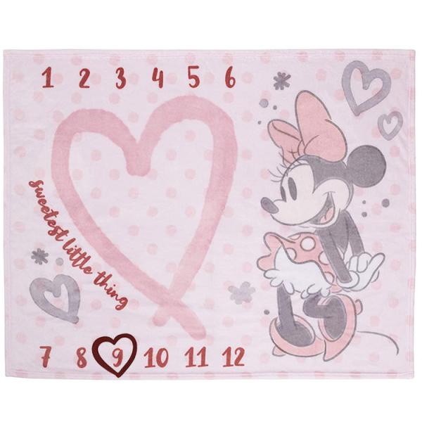 メーカー：Crown Craftsサイズ：102cm×127cm　素材：ポリエステル 100％、フェルト記念写真やSNS映えするマイルストーンがプリントされたふわふわな肌触りの柔らかいブランケット成長の記録に赤ちゃんをブランケットの上に寝か...