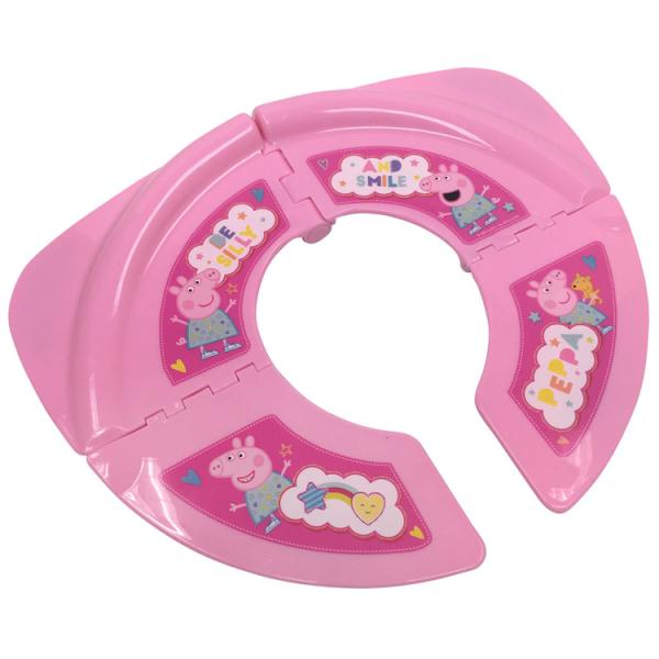 メーカー：ginsey / ジンシ―サイズ：約 H36 × W30 cm / 折りたたみ時：約 H19 × W15 cm重さ：約 0.27 kg子供向けアニメでお馴染のペッパピッグの折りたたみ便座!!!かなり便利で収納も簡単＆衛生的お出かけ...