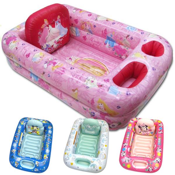 メーカー：ginseyサイズ：77.4L×52W×17.8H cm 重さ：0.9kg対象年齢：1歳から(メーカー参照)空気を入れて膨らませるだけ！収納はコンパクトで帰省や旅行にもお勧めのベビーバス。お風呂として、バルコニーのベビープールとし...