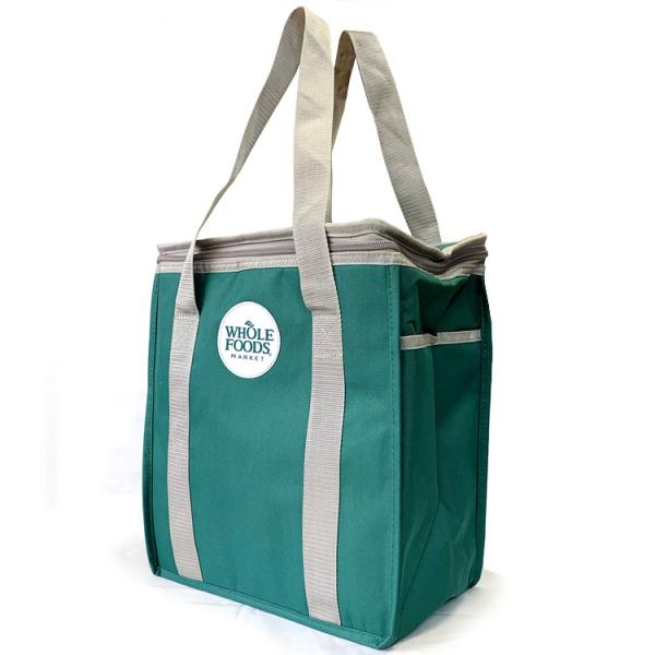 メーカー：WHOLE FOODS サイズ：　本体：W30×H33×L19 cm　持ち手：49 cm　※サイズは若干の個体差がございます。【備考】※こちらの商品は【送料無料】定形外郵便「ポストイン配達」となります。・ラッピング不可・しわ、糸の...