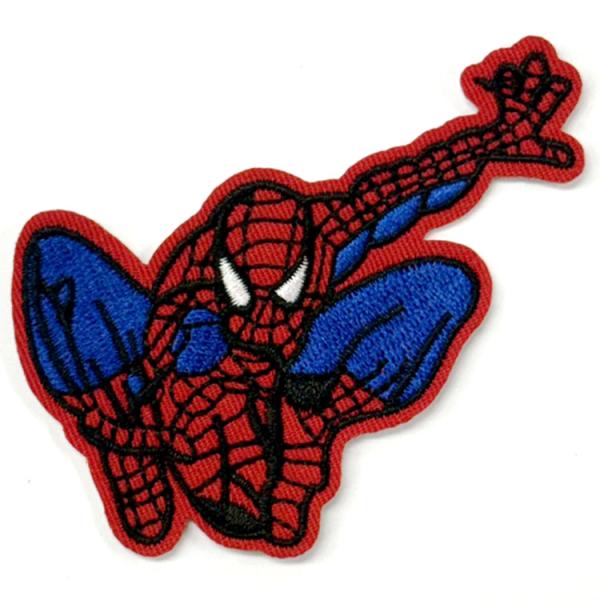 キャラクター：spiderman / スパイダーマンサイズ：縦6.7cm×横8.8cmワッペンを幼稚園のスモックやバッグ、ポーチなどに貼り付けてオリジナルデザインにアレンジ！アイロンで貼り付け可能！接着剤での貼り付けも可！簡単に特別な１点へ...