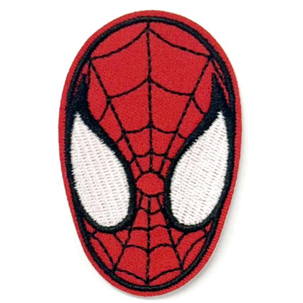 キャラクター：spiderman / スパイダーマンサイズ：縦7.8cm×横5cmワッペンを幼稚園のスモックやバッグ、ポーチなどに貼り付けてオリジナルデザインにアレンジ！アイロンで貼り付け可能！接着剤での貼り付けも可！簡単に特別な１点へリメ...